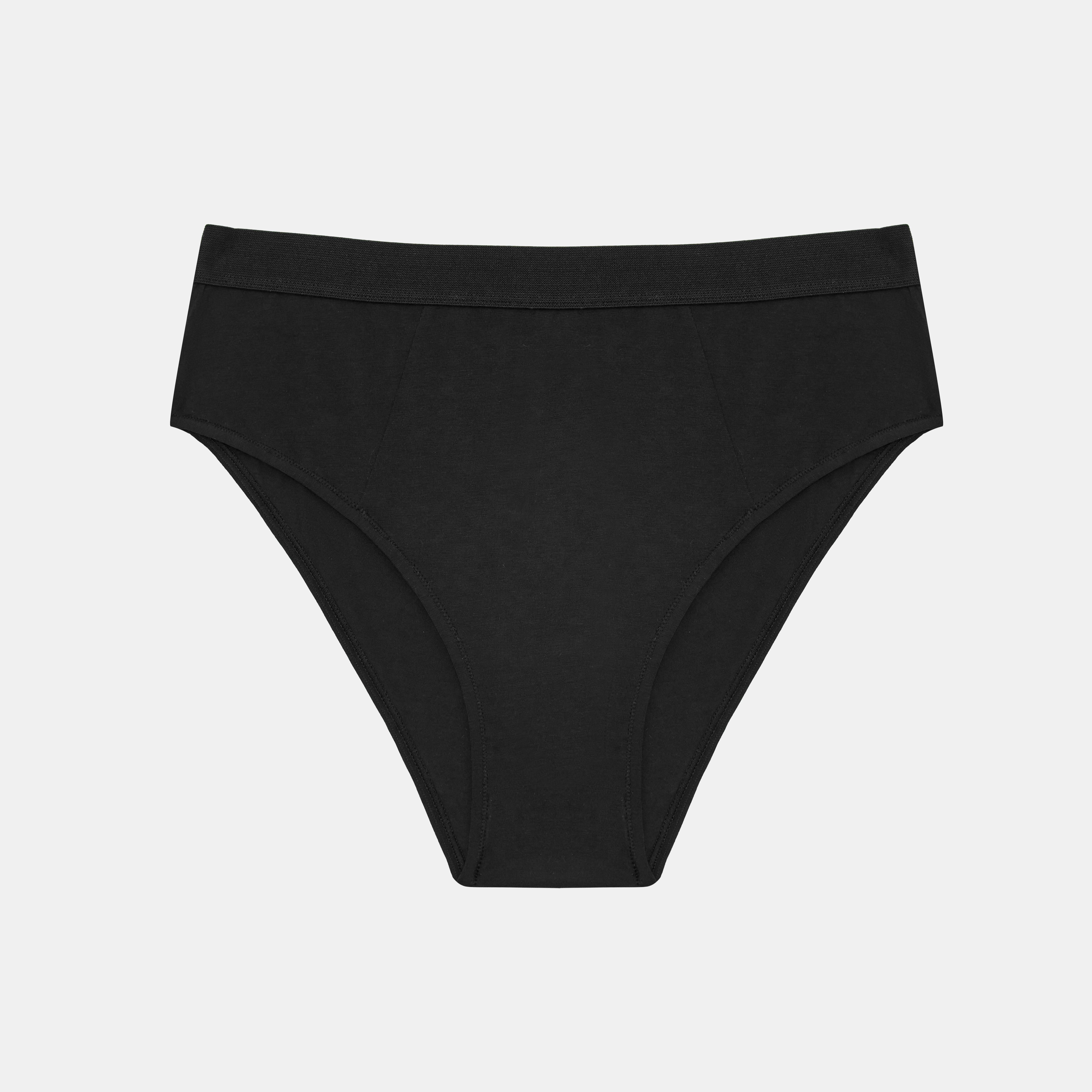 High rise briefs black