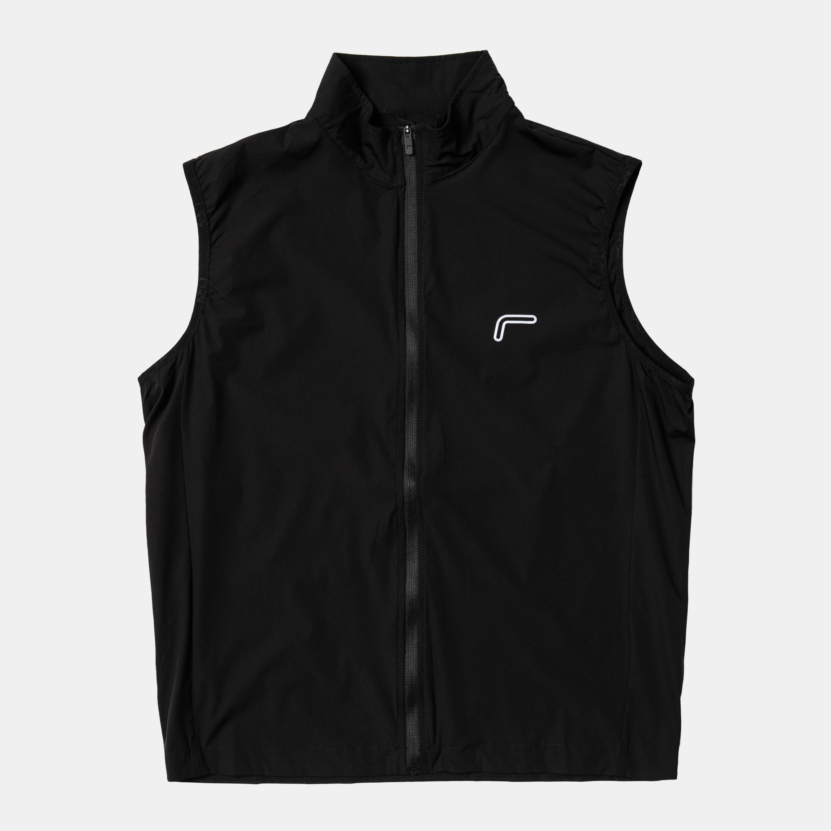 Vest black / reflective logo