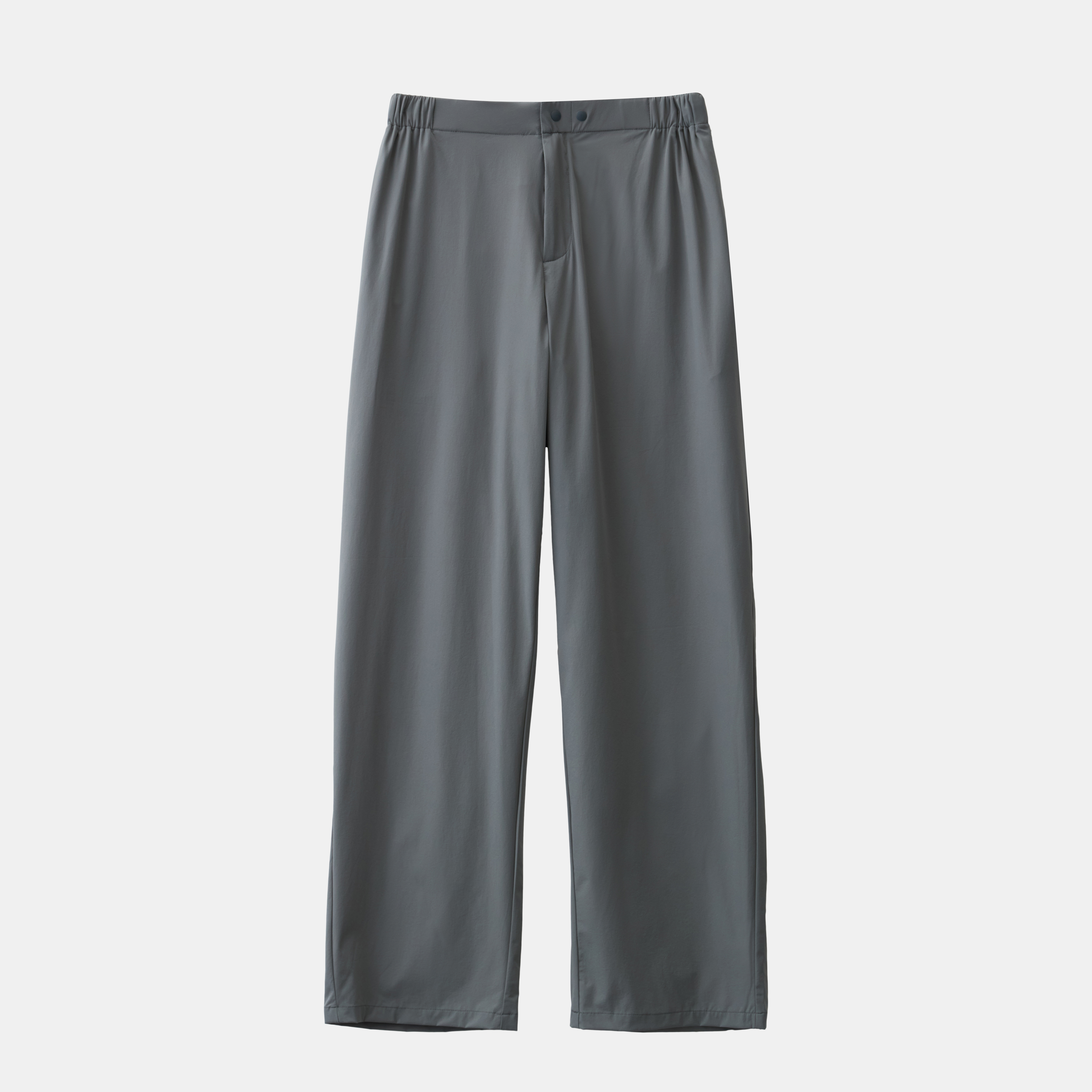 Свободные нейлоновые штаны серые